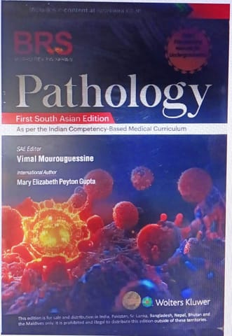 BRS Pathology With Access Code First South Asia Edition 2024 By Vimal ...