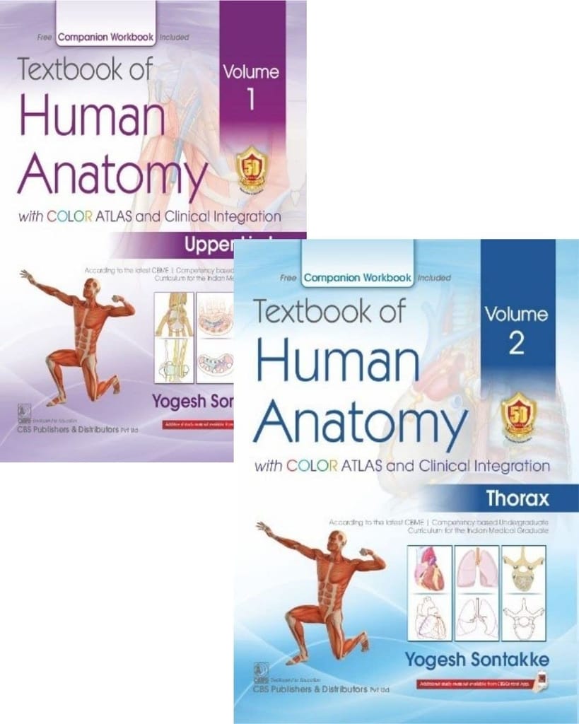 Textbook Of Human Anatomy With Color Atlas And Clinical Integration 2 Vol Set (Vol 1- Upper Limb ...
