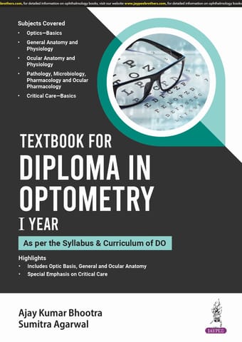 Textbook For Diploma In Optometry I Year (As Per The Syllabus ...