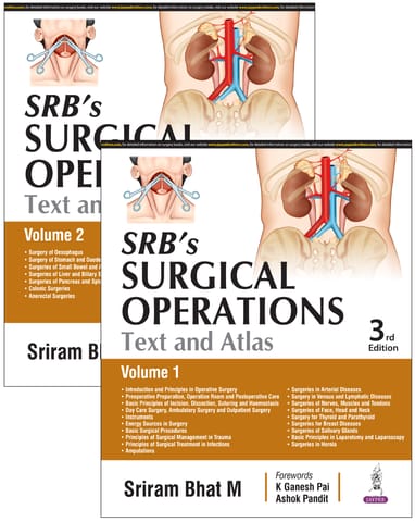 SRBs Surgical Operations Text and Atlas Set of 2 Volumrs 3rd Edition ...