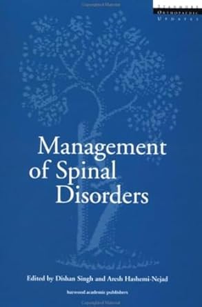 Managmnt Of Spinal Disorder V1 (Stanmore Orthopaedic Updates) 1998 By Singh
