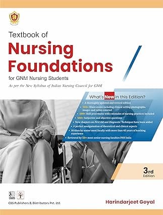 Textbook of Nursing Foundations for GNM Nursing Students 3rd Edition ...