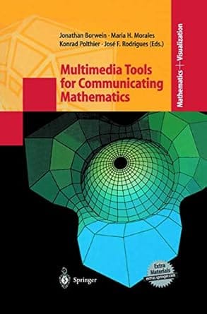 Multimedia Tools For Communicating Mathematics 2002 By Borwein J
