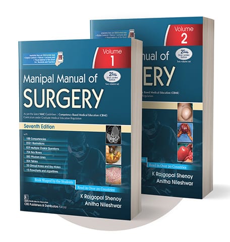 Manipal Manual of Surgery 7th Edition 2025 (2 Volume set) by K Rajgopal ...